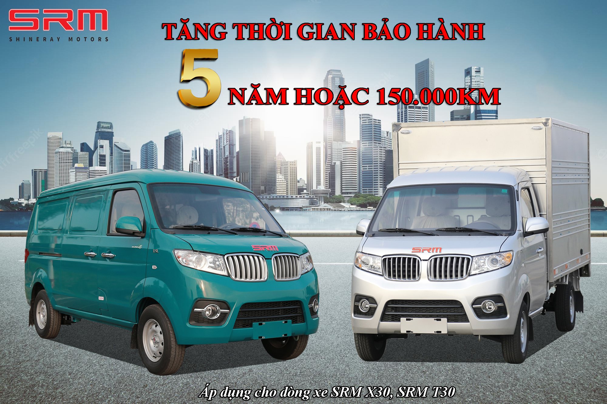 XE TẢI VAN SRM X30i V2 2 CHỖ 945KG - Xe Srm Việt Nam